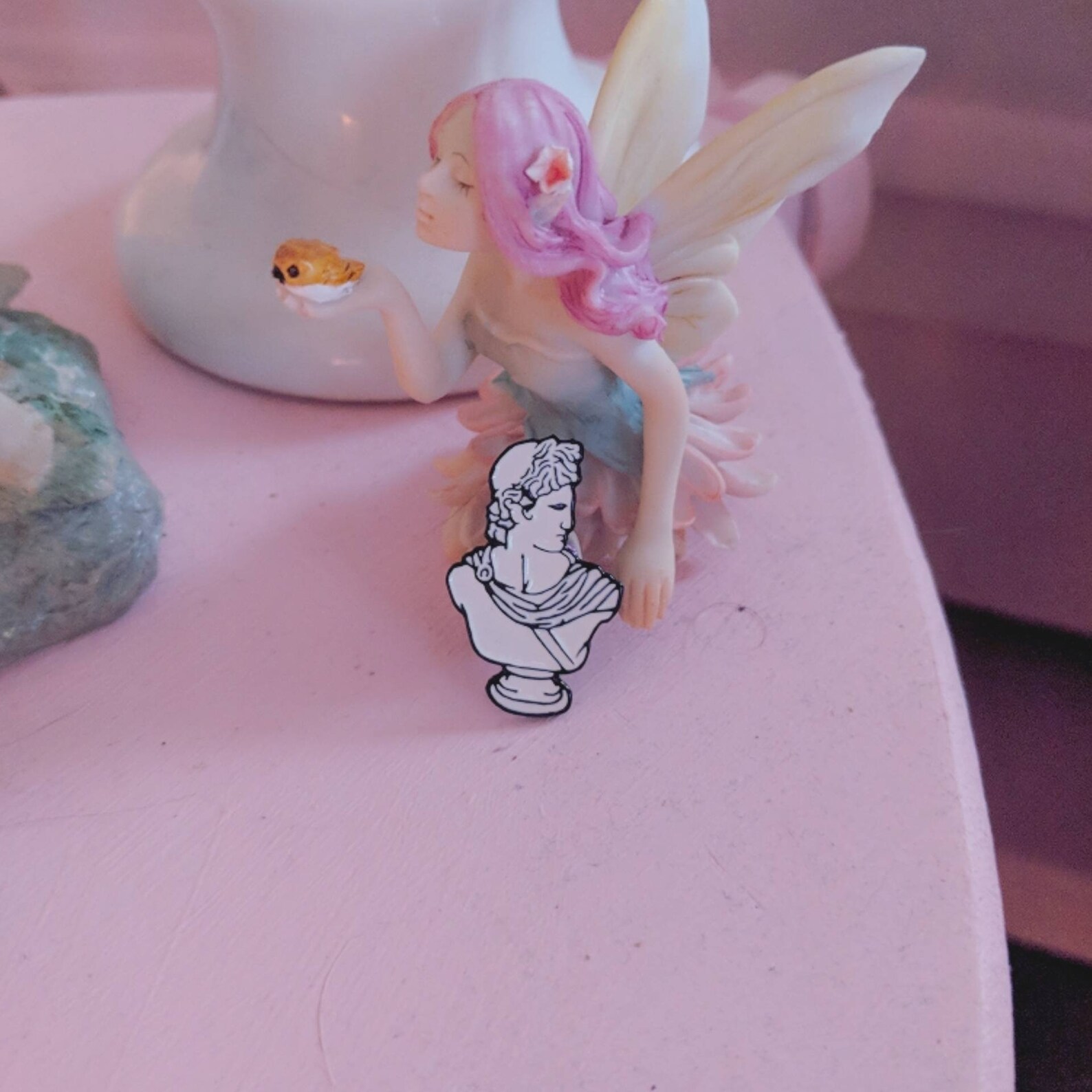 Ancient Greek God Apollo Bust Enamel Pin - Etsy