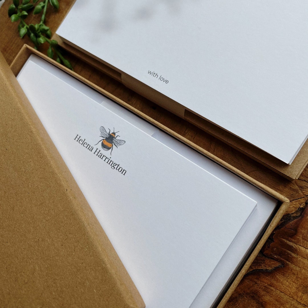Bumblebee Note Cards Quality Personalised Note Cards With - Etsy UK