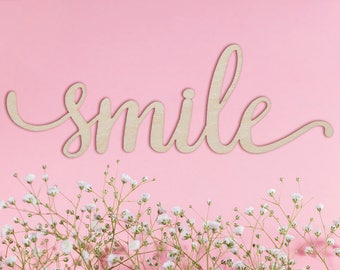 Smile wall art | Etsy