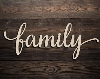 Laser cut wood sign | Etsy