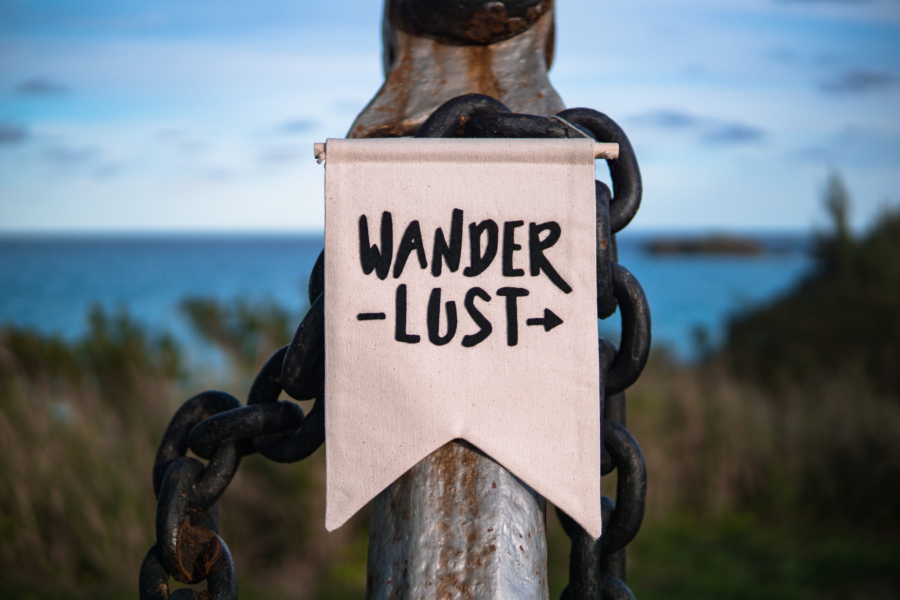 Wanderlust Wall Hanging Banner | Hand Made and Embroidered - Etsy