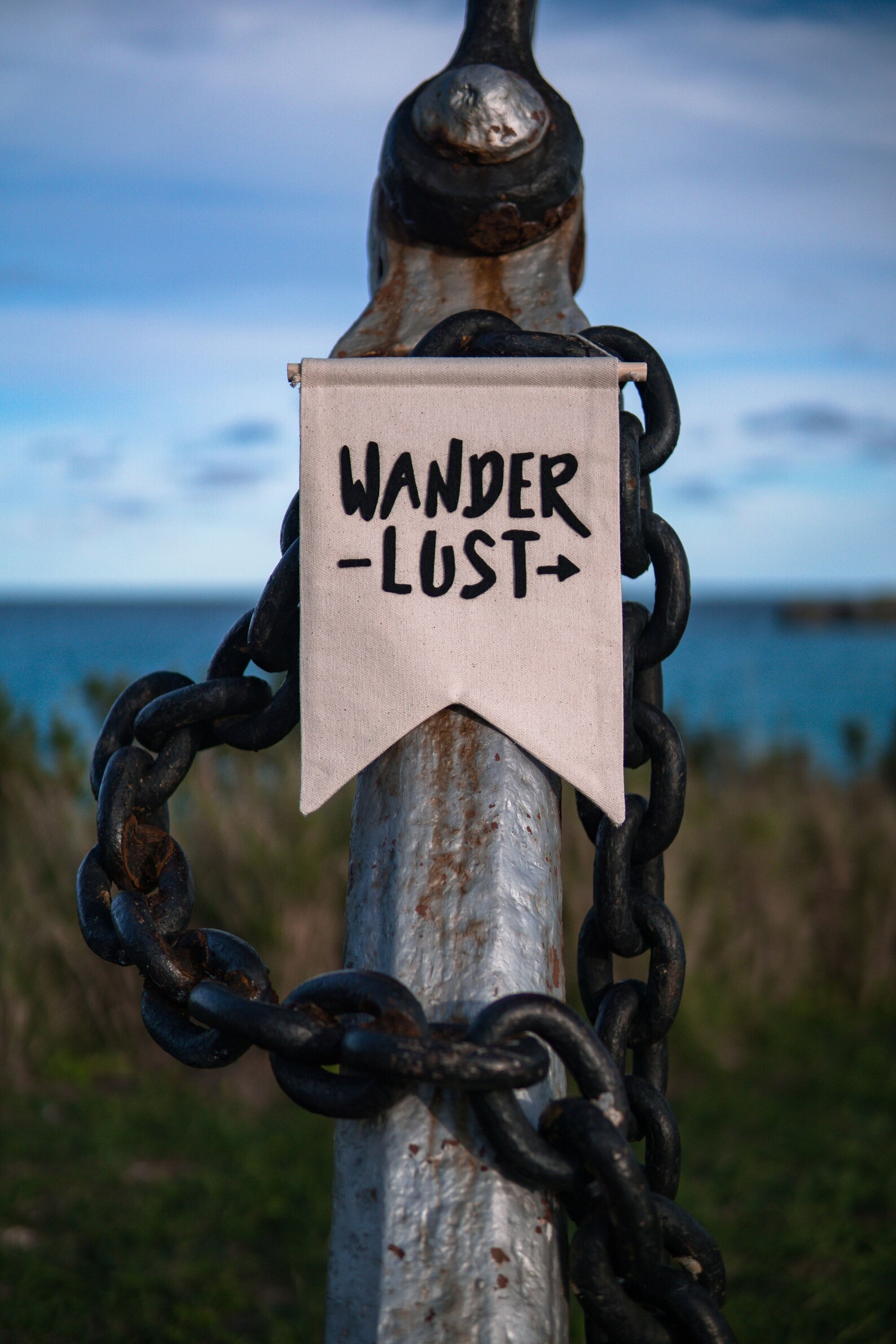 Wanderlust Wall Hanging Banner | Hand Made and Embroidered - Etsy