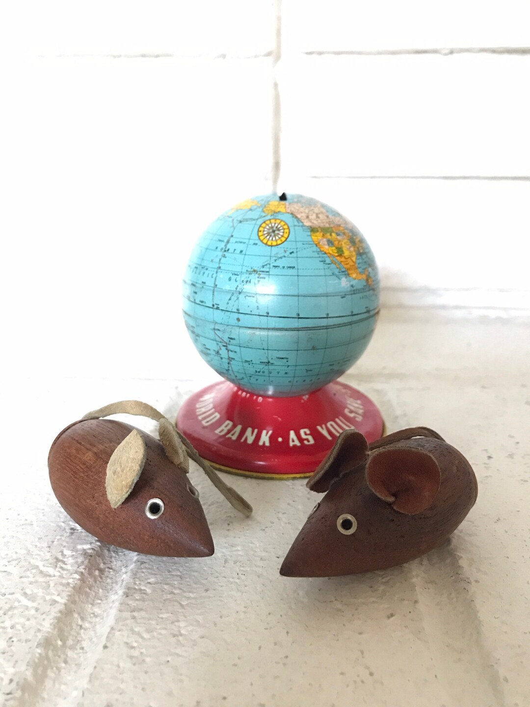 Vintage Mid Century Modern Danish Teak Mice Salt and Pepper Set - Etsy