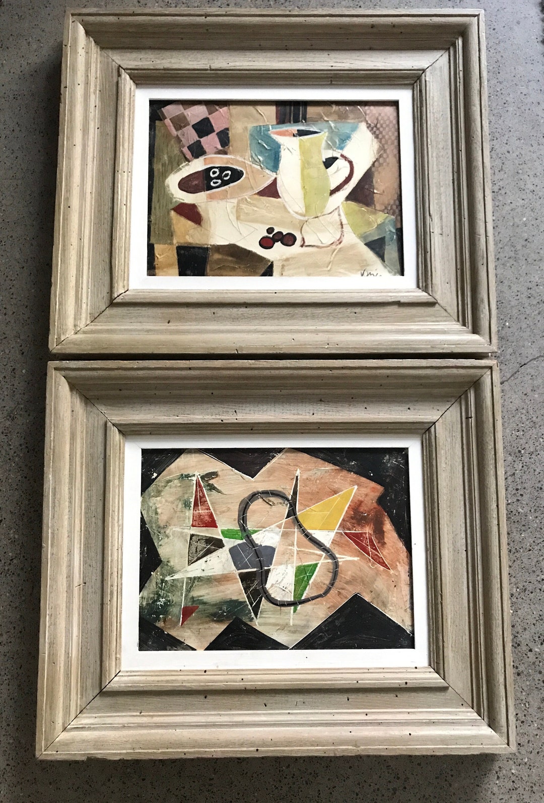 Vintage Charles Levier/ Maurice Verrier 1950's Abstract Still Life ...