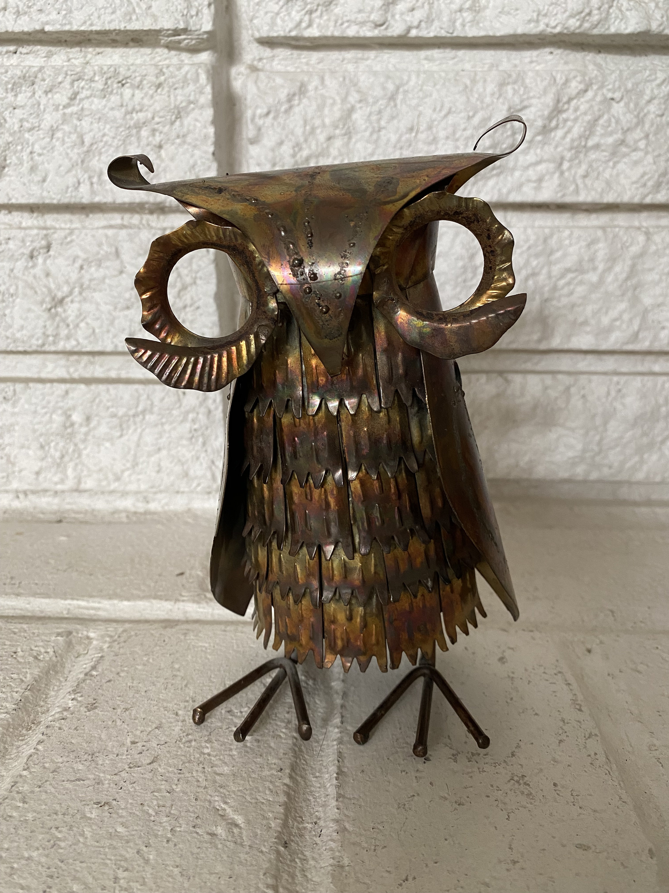 Vintage Mid Century Brutalist Metal Owl Jere’ Style - Etsy