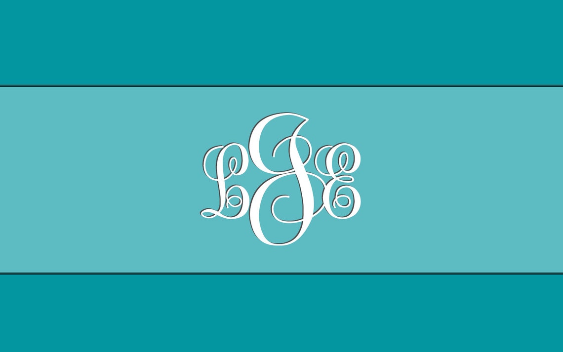 Custom Monogram Wallpaper - Etsy