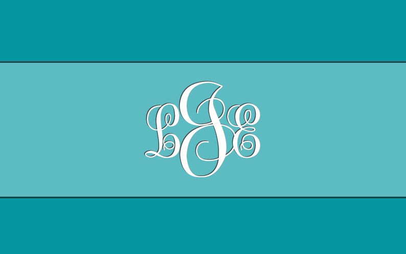 Custom Monogram Wallpaper - Etsy