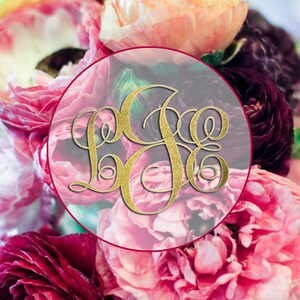 Custom Monogram Wallpaper - Etsy