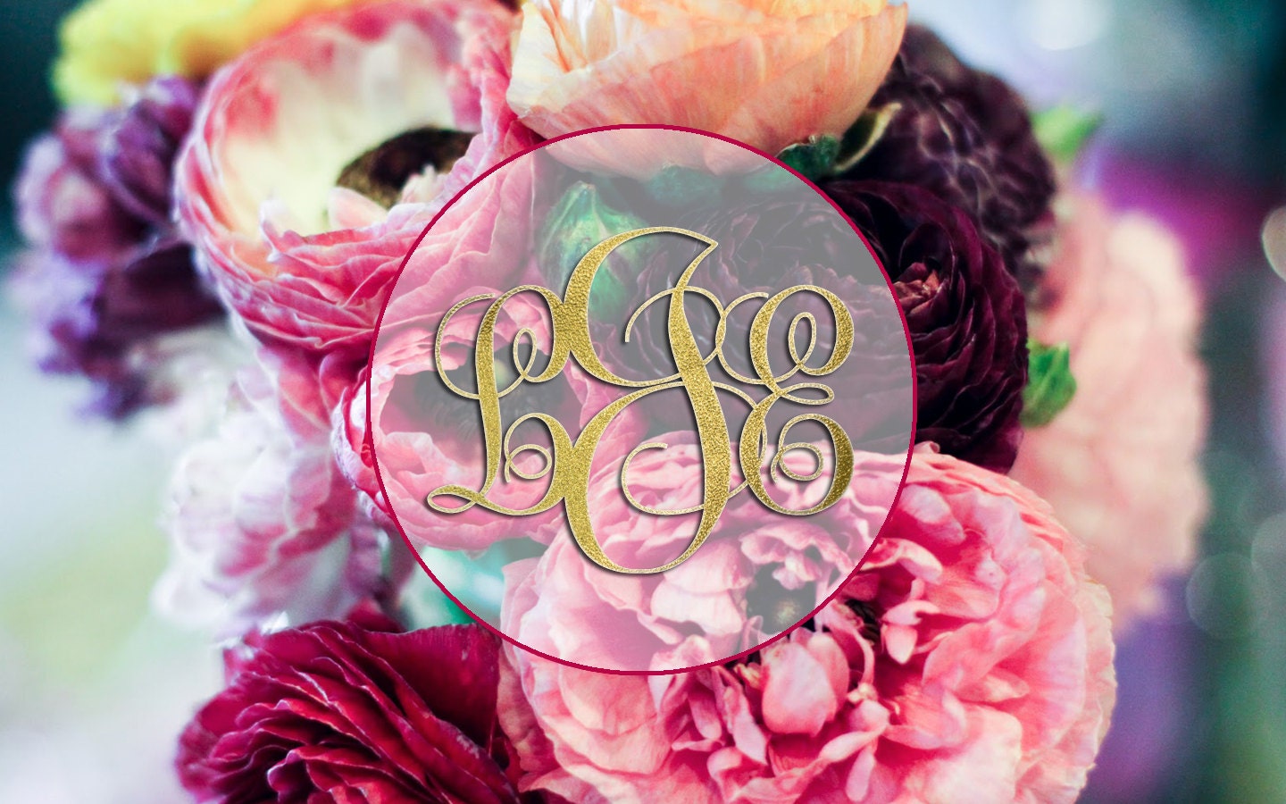 Custom Monogram Wallpaper - Etsy