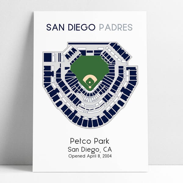 Baseball Park Map - Etsy