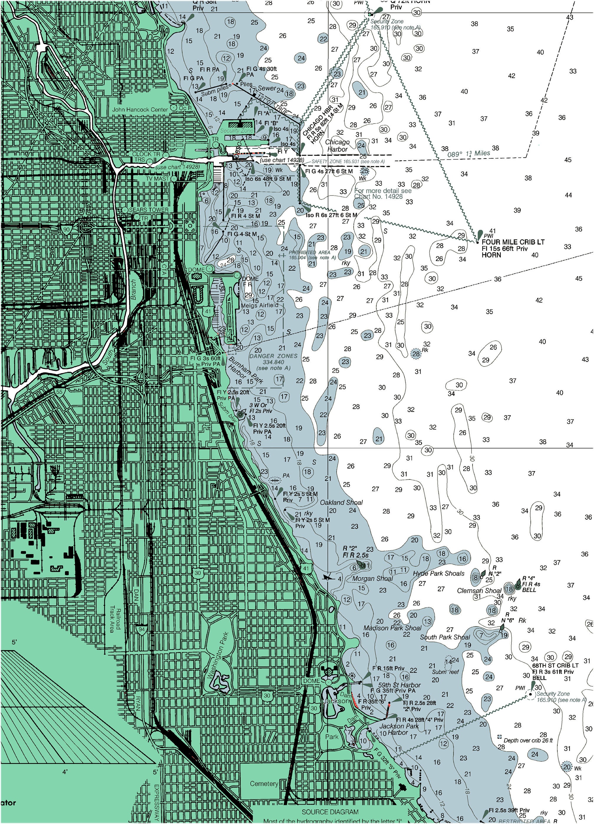 Chicago Map Art Nautical Print Home Decor - Etsy