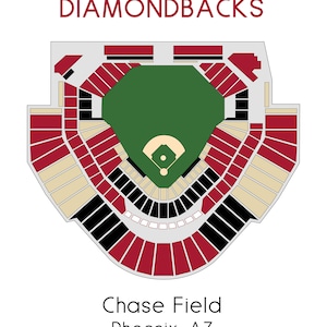 Arizona Diamondbacks Baseball Map, MLB Stadium Map, Dbacks, Baseball ...