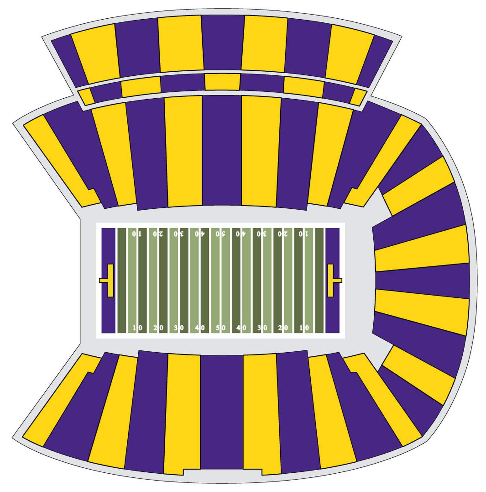 ECU East Carolina Football Dowdy-ficklen Stadium Dowdy - Etsy