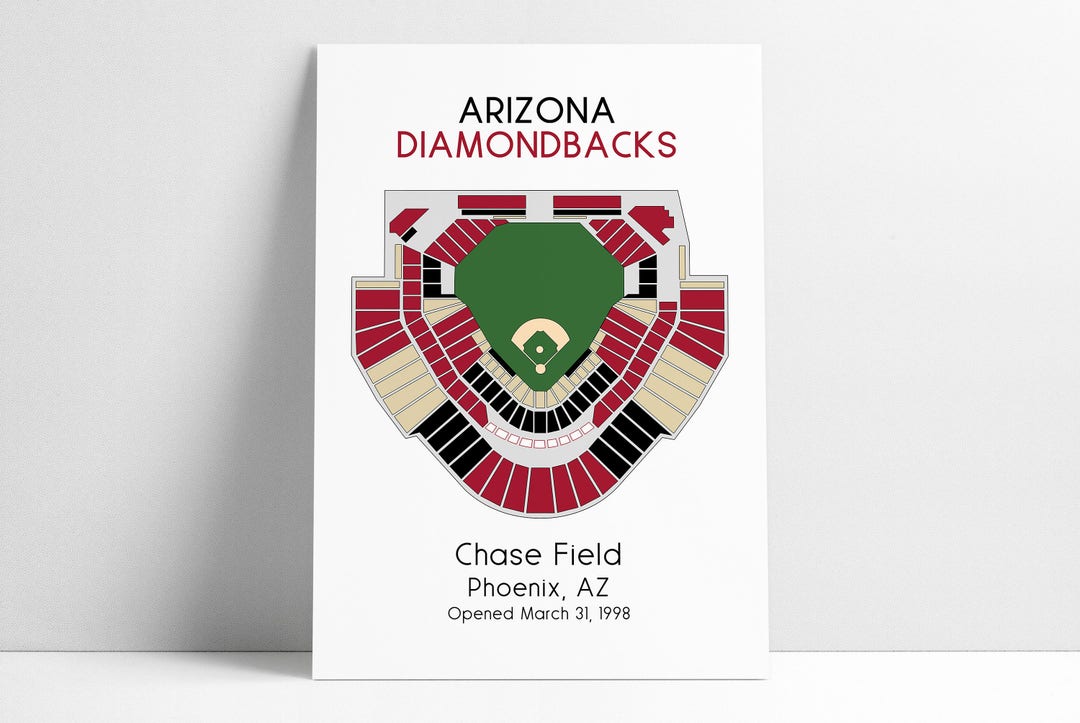 Arizona Diamondbacks Baseball Map, MLB Stadium Map, Dbacks, Baseball ...