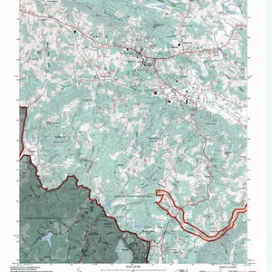 Boone NC Topographic Map Art Print: Appalachian State Gift - Etsy