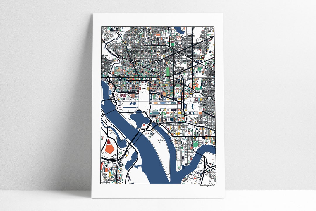 DC Art Washington DC Art Poster Print Home Decor Wall Art Office Decor ...