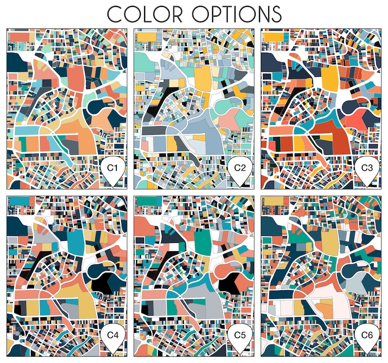 Cameron Village Raleigh NC Wall Art Map Print Poster - Etsy