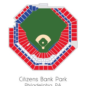 Philadelphia Phillies Citizens Bank Park Baseball Ballpark Stadium ...