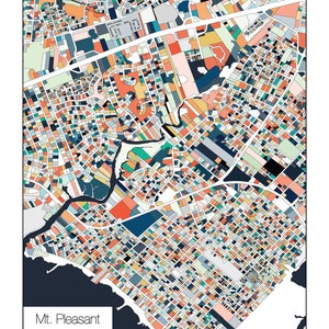 Mt Pleasant SC, Charleston, Map Art, Mt Pleasant Map, Travel Map, City ...