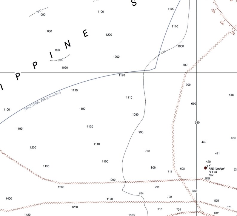 Guam NOAA Nautical Chart Map Art Poster Print Guam Map Guam - Etsy