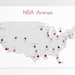 NBA Arenas Map: Basketball Stadiums Poster - Etsy