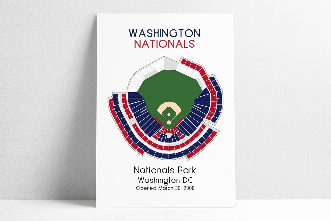Washington Nationals, MLB Stadium Map, Ballpark Map, Baseball Stadium ...