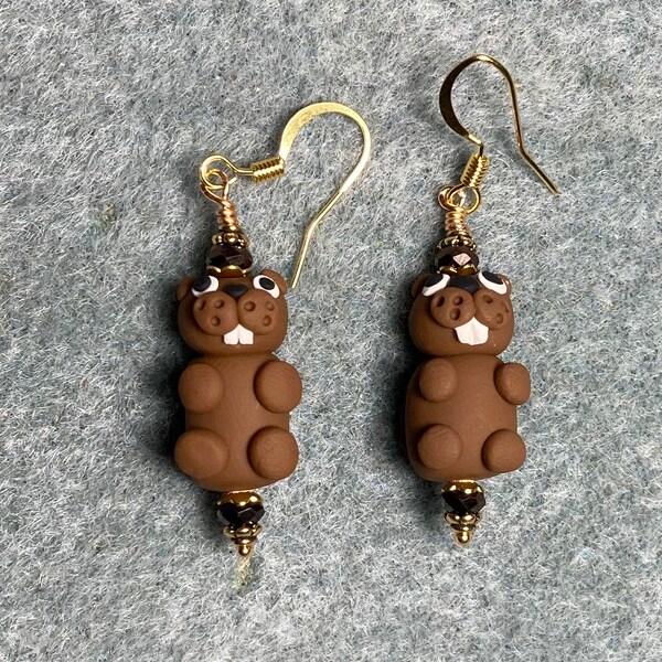 Beaver Earrings - Etsy