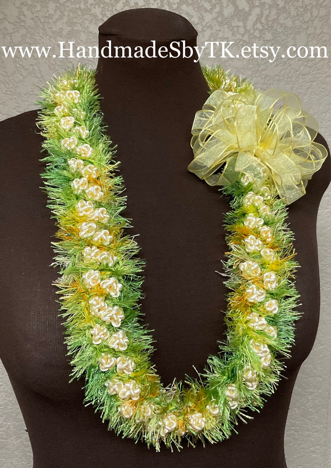 MADE TO ORDER Customized Double Pikake Eyelash Lei With a - Etsy