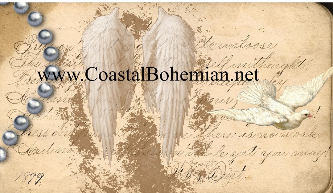 Printable Angel Wings Pearls - Etsy