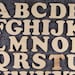 Ravie Font Alphabet Set Lower Case Letters A-z 3mm Felt 26 Characters ...