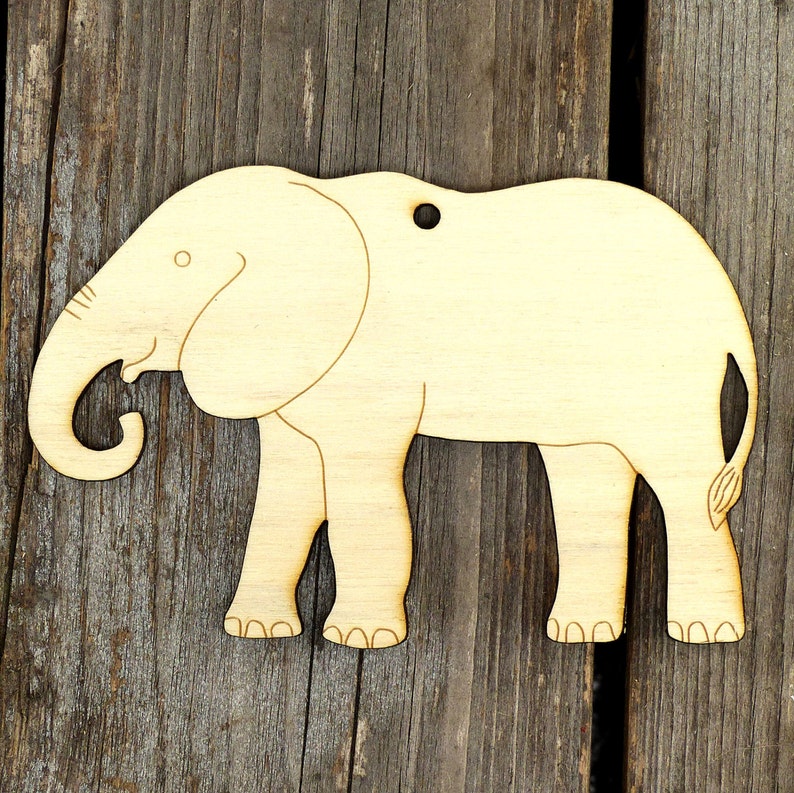 10x Wooden Elephant Walking Craft Shapes 3mm Plywood Safari - Etsy