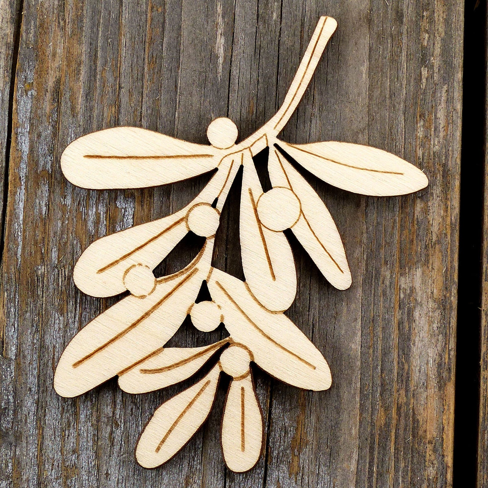 10x Wooden Mistletoe Branch Craft Shapes 3mm Plywood Christmas - Etsy