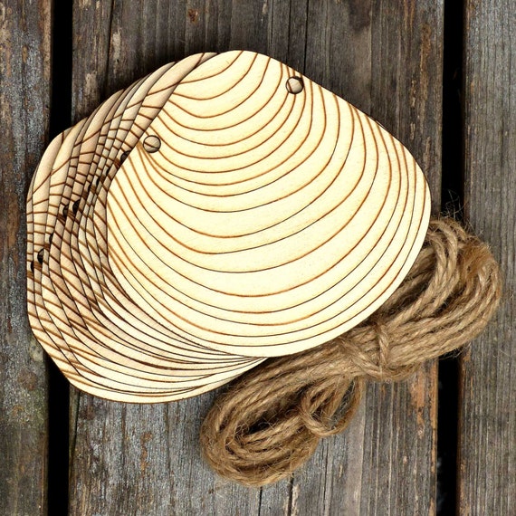 10x Wooden Sea Shell Elegant Dosinia Craft Shapes 3mm Plywood - Etsy