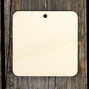 10x Wooden Square Rounded Corners Craft Shape 3mm Plywood Geometric - Etsy