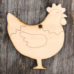 10x Wooden Chicken Cockerel Craft Shape 3mm Ply Farmyard Animal - Etsy UK