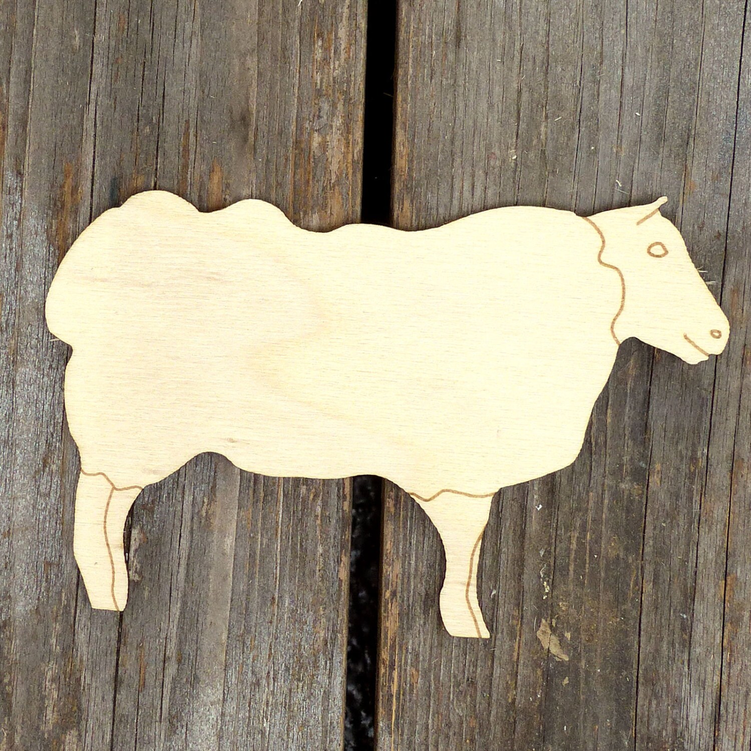 10x Wooden Ewe Standing Sheep Craft Shapes 3mm Plywood Animals | Etsy UK