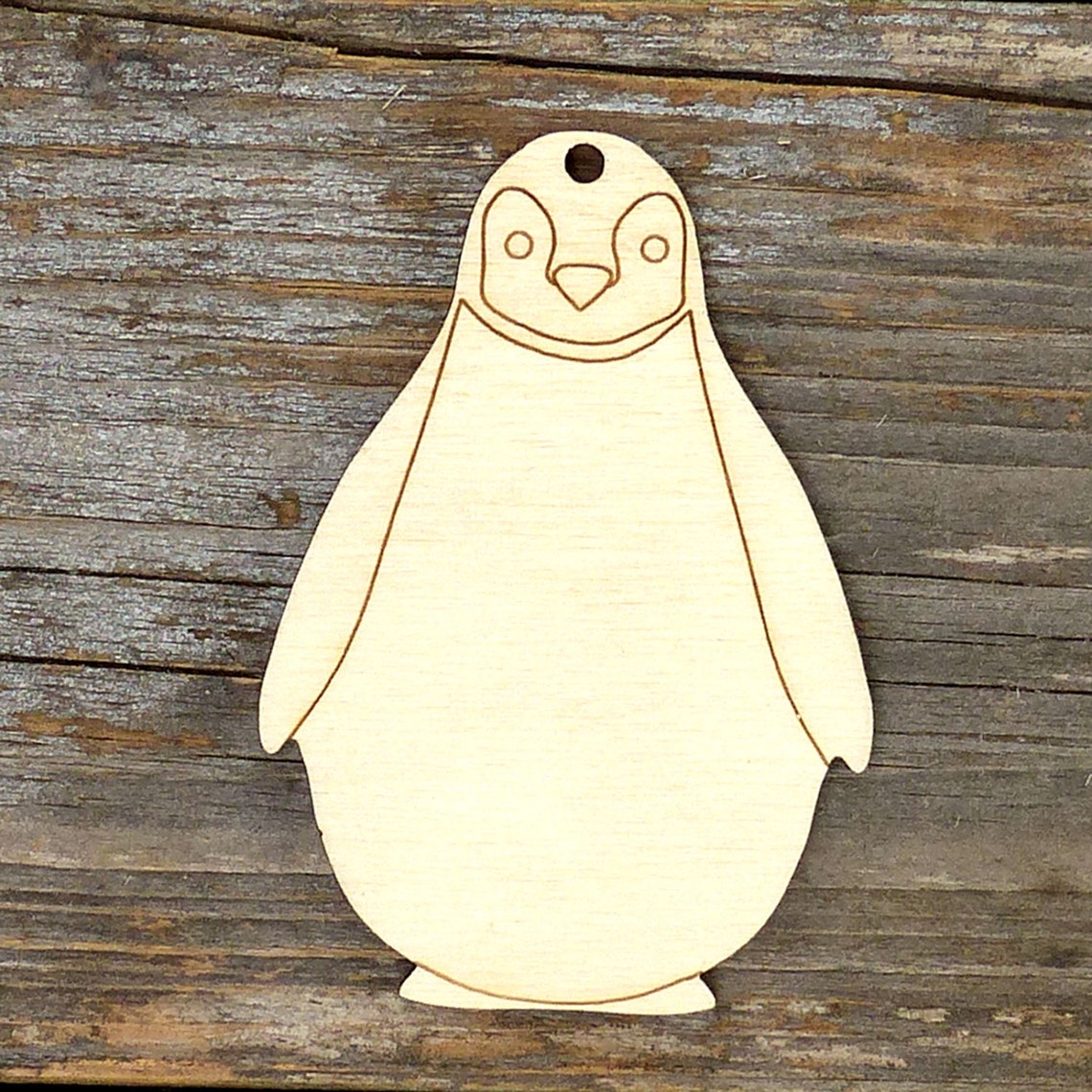 10x Wooden Simple Cartoon Penguin Craft Shapes 3mm Polar Bird | Etsy