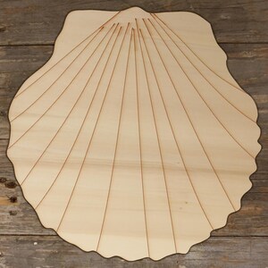 10x Wooden Scallop Shell Craft Shapes 3mm Plywood Sealife Seaside - Etsy