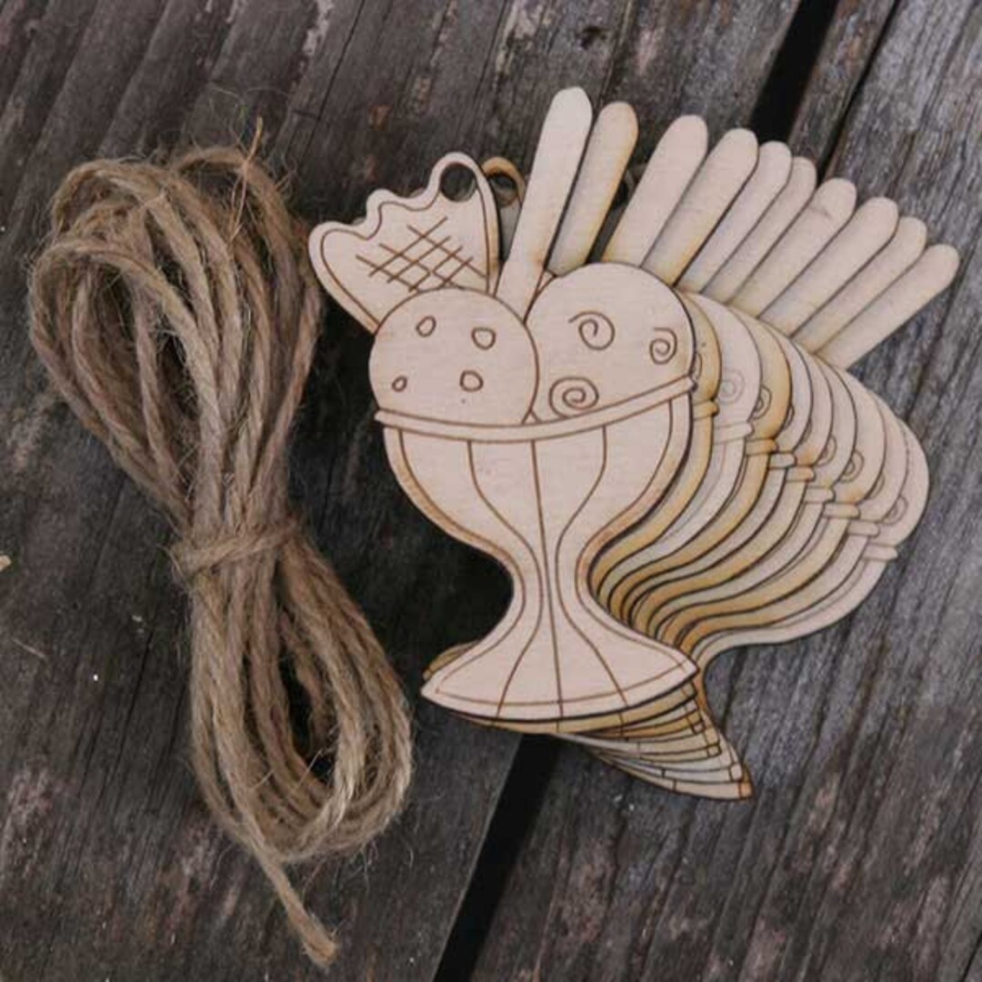 10x Wooden Ice Cream Sunday Craft Shape 3mm Ply With Detail - Etsy