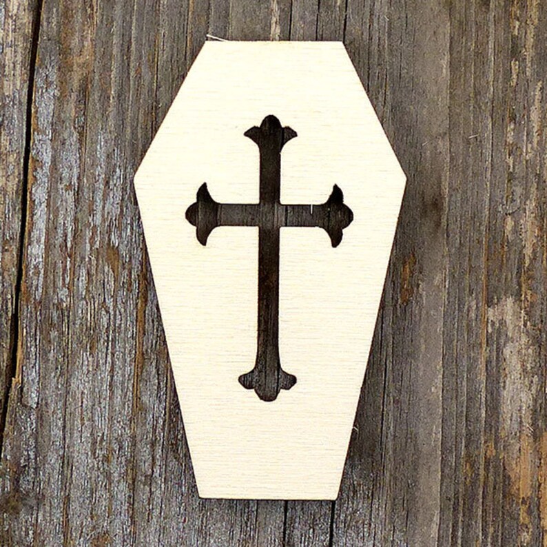 10x Wooden Coffin With Cross Cutout Craft Shapes 3mm Plywood - Etsy
