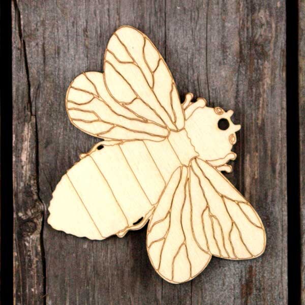 10x Wooden Bee Detailed Craft Shape 3mm Ply Insect Wildlife - Etsy
