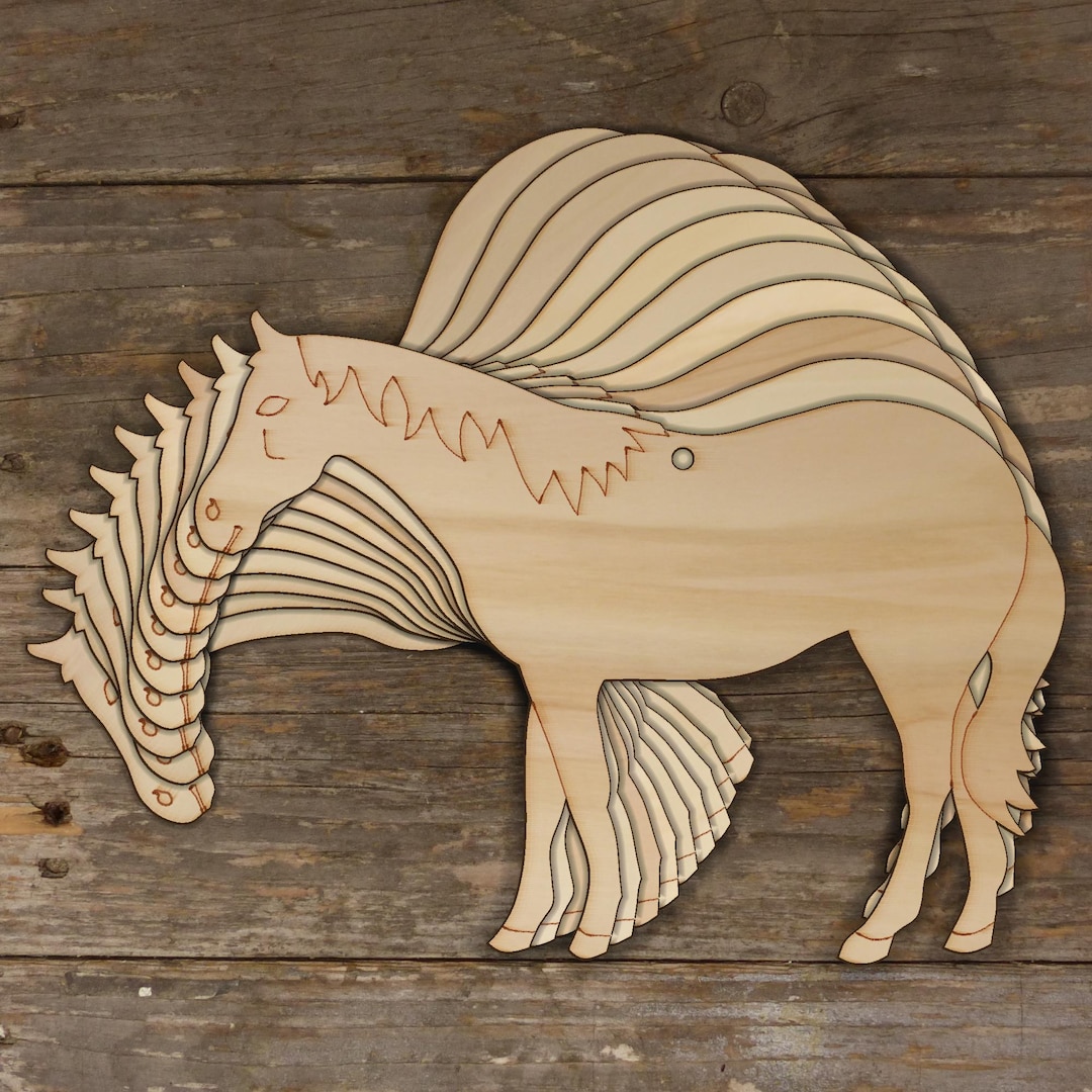 10x Wooden Horse Standing Simple Craft Shape 3mm Ply Farm Animals - Etsy