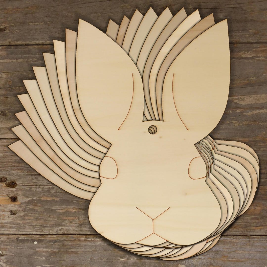 10x Wooden Rabbit Face Craft Shape 3mm Ply Domestic Animals Pets - Etsy