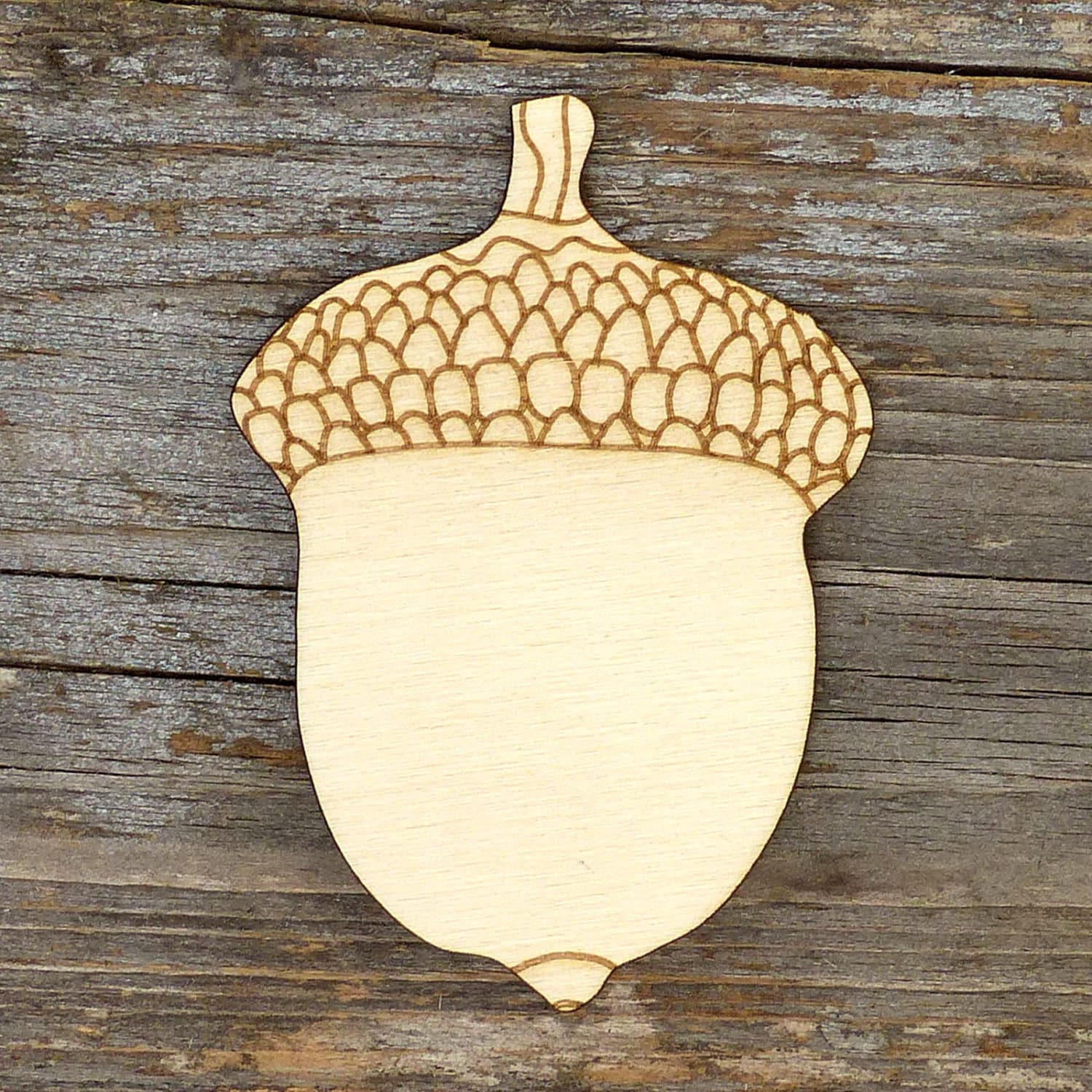 10x Wooden Oak Tree Acorn Craft Shapes 3mm Plywood | Etsy