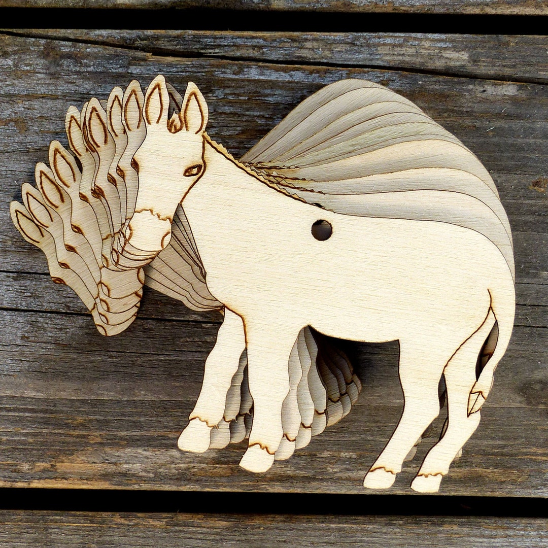 10x Wooden Donkey Standing Craft Shapes 3mm Plywood Animal - Etsy