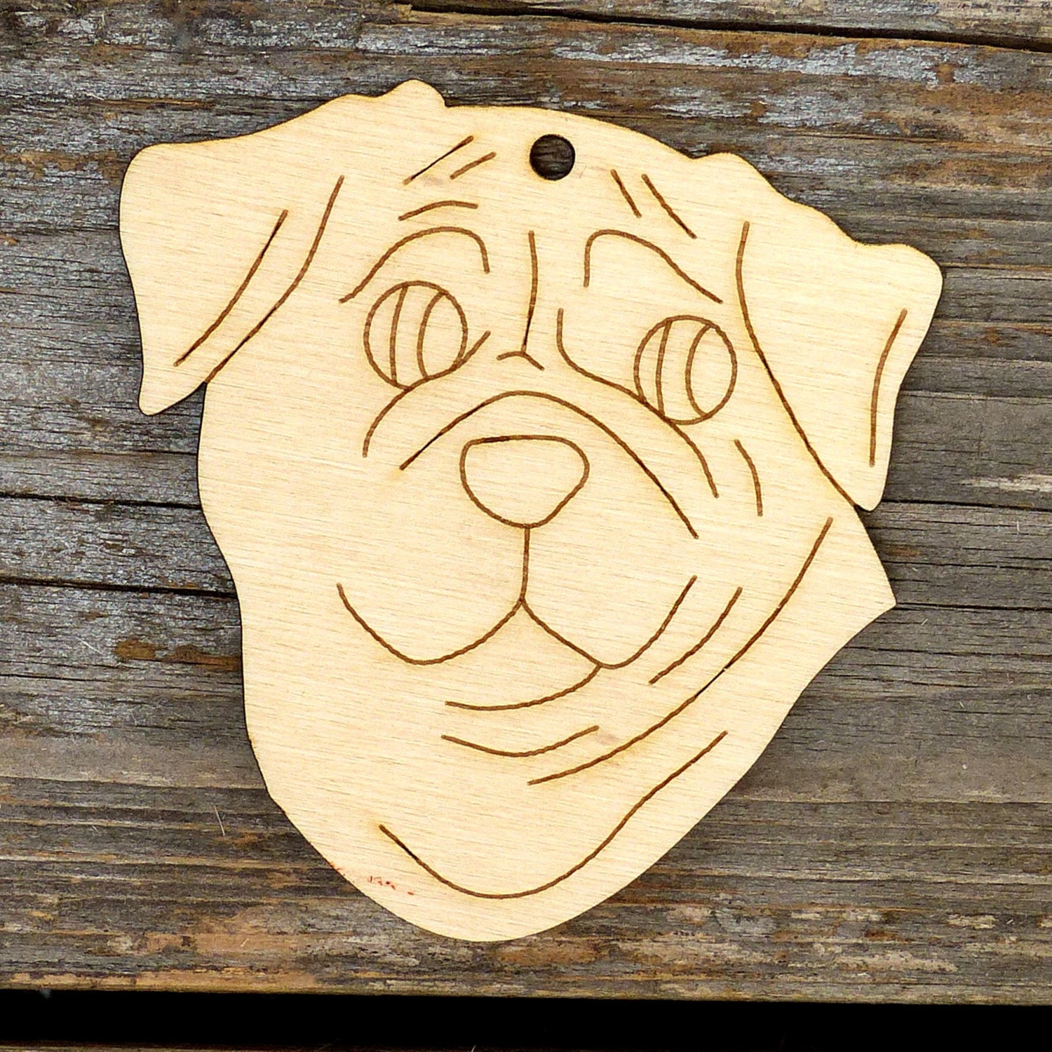 10x Wooden Pug Dog Head Craft Shapes 3mm Plywood Pet Animal - Etsy UK
