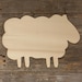 10x Wooden Sheep Standing Plain Craft Shapes 3mm Plywood Farm Farmyard ...