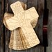 10x Wooden Christian Cross With a Harvest Design Craft Shape 3mm ...