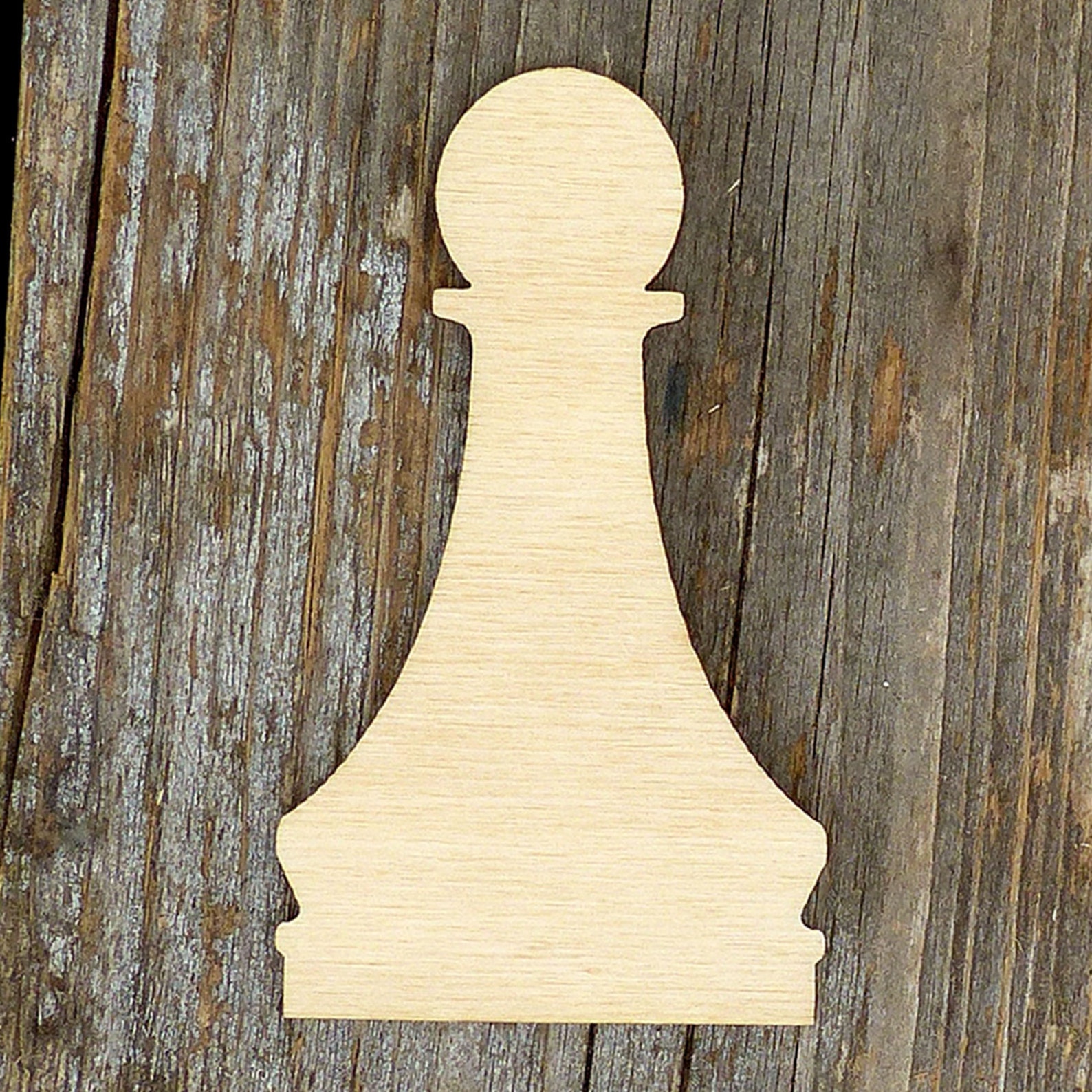10x Wooden Pawn Chess Piece Craft Shapes 3mm Plywood Human - Etsy
