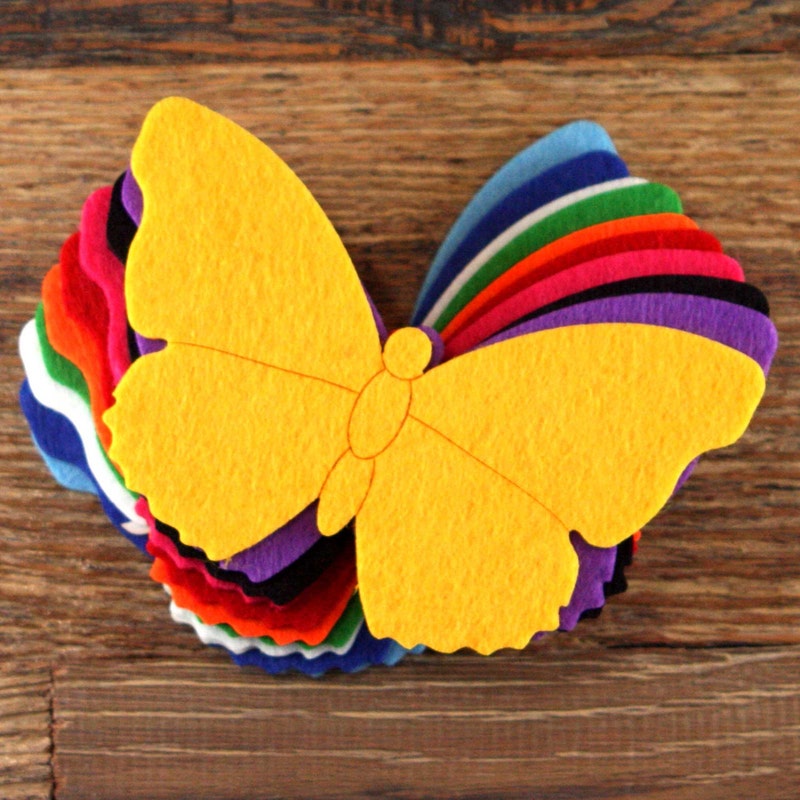 Felt Butterflies - Etsy